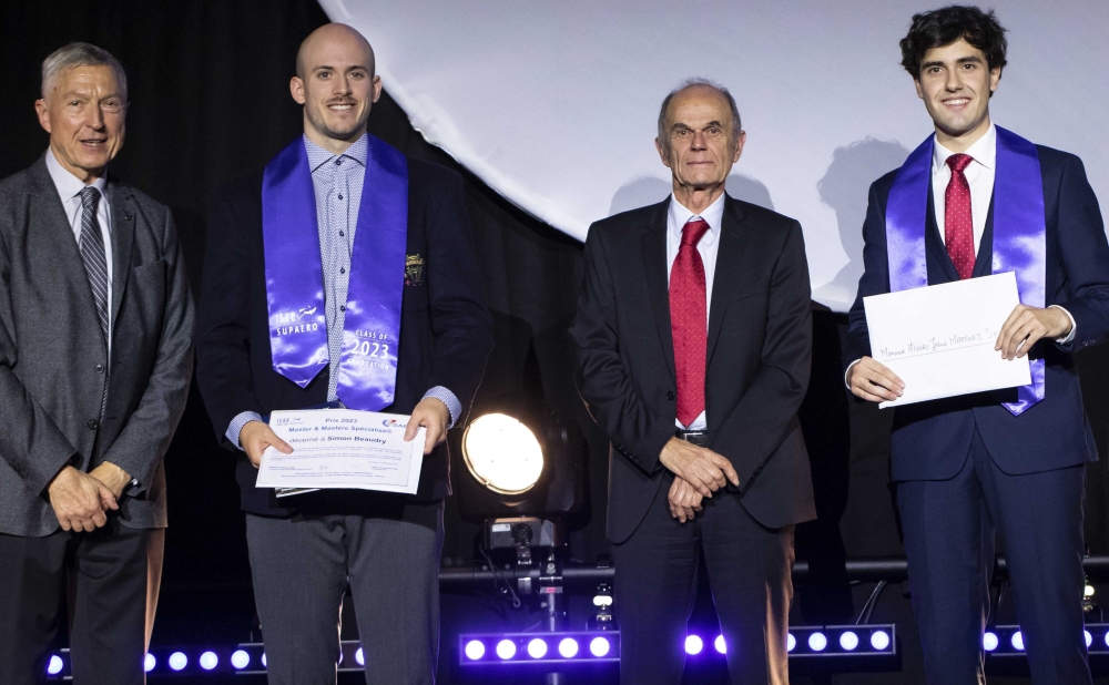 Estelle Jameux, Valentin Heuzé and Octavie Camus are awarded the joint ...